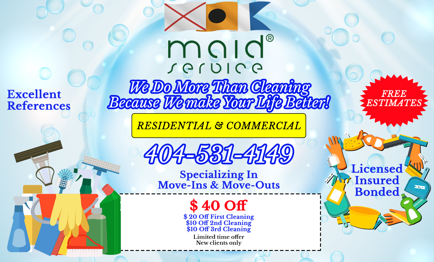 Atlanta Cleaning Services: Office, Commercial, House Maid
